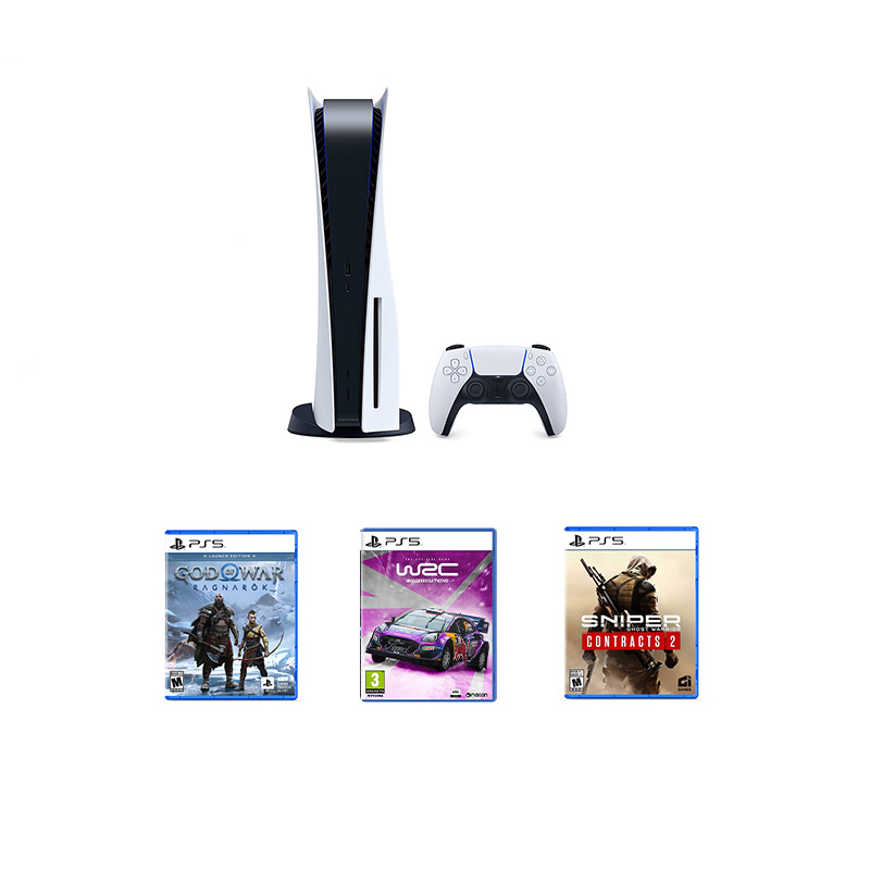 Sony Playstation 5 | Ultra HD Blu-Ray Edition | 3 Game Bundle | Nanodog.net